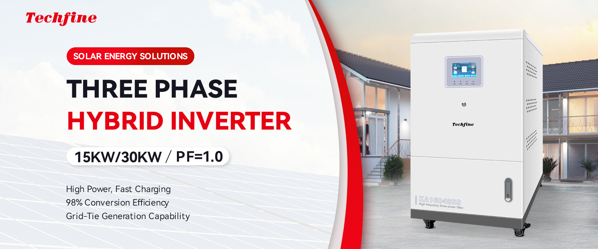 Solar inverter, off-grid home solar system - Techfine